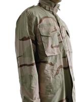 China BAOYI Hooded Cotton Padded Military Jacket - Waterproof Camouflage Field Jacket in XS-4XL Sizes with 4 Metal Button Pockets for sale
