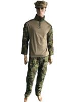 China Camouflage Tactical Frog Combat Suit 1.5kg Polyester Cotton XS-4XL for Outdoor Training for sale