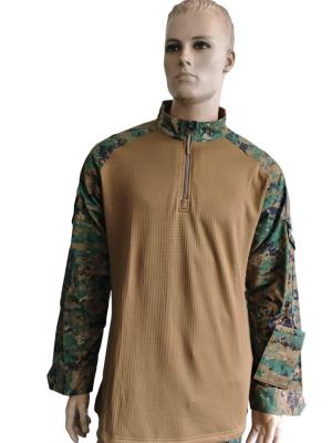 China Military Camouflage Tactical Top with High Neck & Arm Pockets - 0.5kg Weight, XS-4XL Sizes for sale