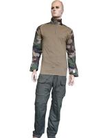 China Half-Zip Training Uniform Set 0.5kg with Ripstop Fabric in XS-4XL Sizes for Outdoor Exercises for sale