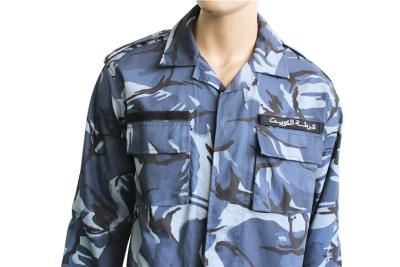 China Kuwait BDU Military Uniform Camouflage Tactical Wear 1.5kg Set in XS-4XL Sizes with 40% Polyester 60% Cotton Fabric for sale