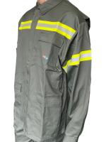 China BAOYI Men's Wildland Firefighting Suit Set with 9 Pockets and Reflective Strips - Available in 8 Sizes XS to 4XL for sale