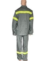 China BAOYI Men's Wildland Firefighting Suit Set with 9 Pockets and Reflective Strips - Available in 8 Sizes XS to 4XL for sale