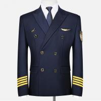 China Dark Blue Navy Ceremonial Uniform 100% Polyester with Gold Buttons - XS to 4XL Sizes, 1.5kg Weight for sale
