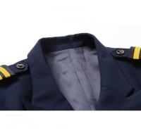 China Dark Blue Navy Ceremonial Uniform 100% Polyester with Gold Buttons - XS to 4XL Sizes, 1.5kg Weight for sale