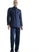 China Navy Blue Military Uniform Winter Set - 45% Wool 55% Polyester Blend, 180g Weight, XS-4XL Sizes for sale