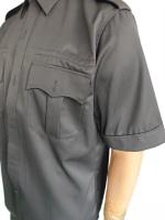 China Black Ceremonial Uniform Set with 45% Wool Blend - Short Sleeve Shirt & Trousers in XS-4XL Sizes for sale