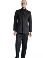 China Black Ceremonial Military Uniform Set 45% Wool 55% Polyester 320g/m² Fabric XS-4XL Sizes for sale