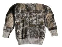 China Tactical V-Neck Knit Sweater 16GG Cotton Military Jacket 1.3kg Weight XS-4XL Sizes for sale