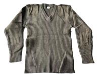 China Tactical V-Neck Knit Sweater 16GG Cotton Military Jacket 1.3kg Weight XS-4XL Sizes for sale