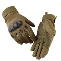 China Full Finger Combat Tactical Gloves Khaki M-XXL Size Microfiber Outdoor Hiking Sport Hunting Training Cycling for sale