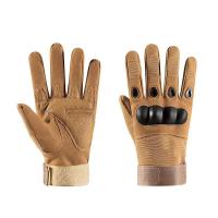 China Full Finger Combat Tactical Gloves Khaki M-XXL Size Microfiber Outdoor Hiking Sport Hunting Training Cycling for sale