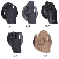 China Tactical Quick Draw Holster Waist Mounted for 1911 G17 M92 USP P226 - 0.5kg Weight, One Size Fits All for sale