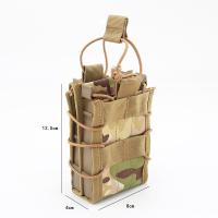 China Tactical Magazine Pouch 12.5x8x4cm with MOLLE System - 600D Polyester Construction for Outdoor Shooting Activities for sale