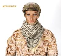 China BAOYI Outdoor Arabian Shemagh Tactical Scarf 110x100cm Windproof Cotton-Nylon Blend for Military and Outdoor Use for sale