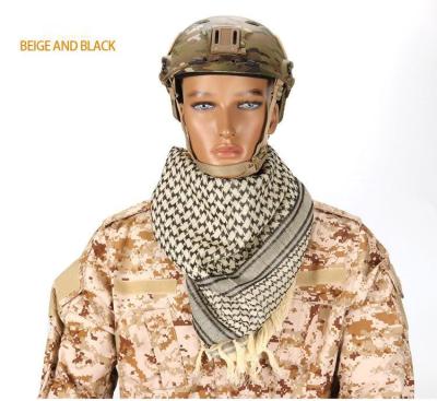 China BAOYI Outdoor Arabian Shemagh Tactical Scarf 110x100cm Windproof Cotton-Nylon Blend for Military and Outdoor Use for sale