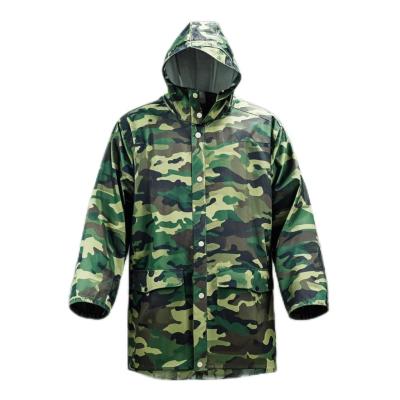 China Military Style Waterproof Rain Poncho - 300g Weight, XS-4XL Sizes, Polyester PU Coating for Security & Outdoor Use for sale