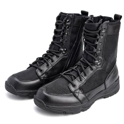 China Black Marine Military Boots Ultra Light Combat Tactical Footwear EU 37-46 Size Range 1.7kg Weight for sale