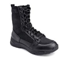 China Black Marine Military Boots Ultra Light Combat Tactical Footwear EU 37-46 Size Range 1.7kg Weight for sale
