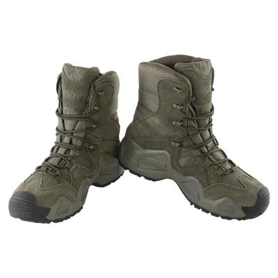 China High Top Military Cow Leather Boots EU 38-46 Size 1.7kg Weight for Outdoor Tactical Hiking for sale