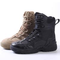 China High Top Hiking Cow Leather Military Boots 1.7kg Weight EU 38-46 Size Range for Outdoor Sports for sale