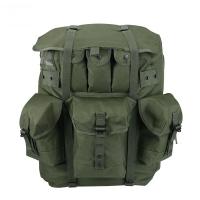 China Iron Frame Olive Green Tactical Backpack 55L Capacity 58x42x33cm Outdoor Military MOLLE System for sale