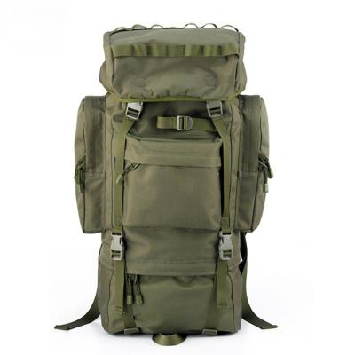 China 65L Outdoor Camouflage Tactical Military Rucksack For Men Camping Mountaineering Travel for sale