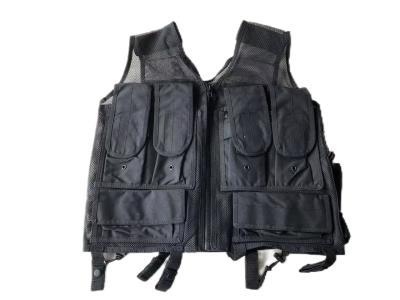 China Black MOLLE Tactical Vest with Zippers and Buttons - 1.5kg Weight, Customizable Sizes and Colors for Military and Outdoor Use for sale