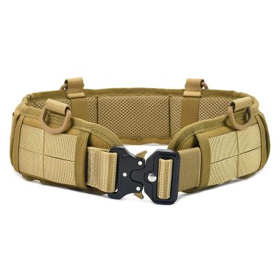China 126cm Military MOLLE Tactical Belt with 3.8cm Width and Quick-Release Buckle for Outdoor and Tactical Use for sale