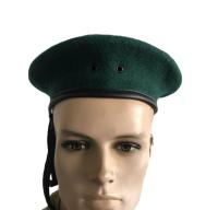 China Custom Wool Military Beret Cap Adjustable Size 52-64cm with 0.2kg Weight and Cotton Lining for sale