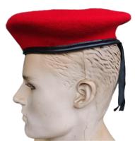 China Custom Military Beret 57cm Head Circumference Tactical Red Cap for sale