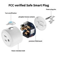 China Non Grounding Voice Control Smart Plug Wifi Outlet 10A CE Approved for sale