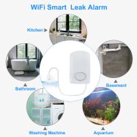 China FCC Certificate Smart Home Water Leak Detector , Tuya Water Leak Sensor for sale