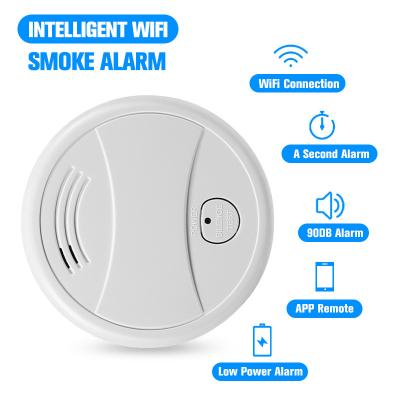 China Wireless Photoelectric Smoke Alarm Detector 90db Decibel With Remote Control for sale