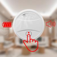 China Wireless Photoelectric Smoke Alarm Detector 90db Decibel With Remote Control for sale