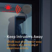 China OEM Round Wireless Vibration Security Alarm , Wireless Glass Break Detector sensor for sale