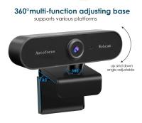 China Lightweight Autofocus USB Webcam With Microphone , 1080p Webcam With Mic for sale