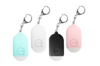 China Persoanl Self Defense 130db Loud Siren Led Flash Light Usb Rechargeable Security alarm for sale