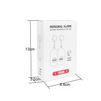 China Emergency Led Light Rechargeable Personal Alarm Keychain With SOS Button for sale