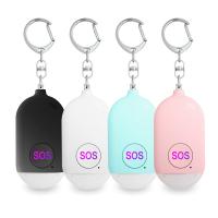 China Emergency Led Light Rechargeable Personal Alarm Keychain With SOS Button for sale