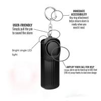 China Personal Security Products with AAA Battery 130 db Personal Alarm Keychain Best Selling for sale