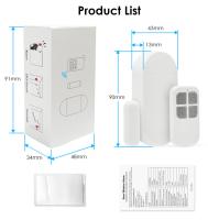 China 130dB House Security Alarm Magnetic Remote Door Alarm Sensor Wireless door and window alarm sensor for sale