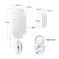 China 130dB Loud Magnetic Window and Door Alarm for Home Security and Kids Safety Wireless Burglar Window Door Sensor Alarm for sale