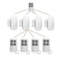 China 433.92MHz Window Door Security Alarms , Magnetic Window Sensors For Alarm Systems for sale