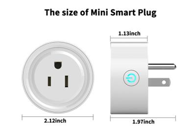 China US Standard 250v 10A Wifi Smart Plug Socket FCC Compatible With Alexa Google for sale