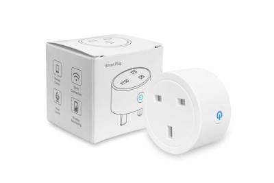 China White PC ABS 16A Smart Wifi Plug Socket With CE RoHS Certification for sale