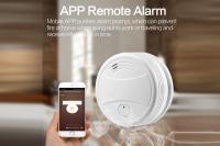 China Tuya Photoelectric Sensor Smoke Detector 9V Battery Operated for sale