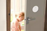 China Sensitivity Adjustable Door Security Alarms Ultra Thin Round Type for sale