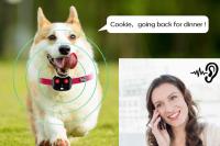China 35g Black Smart Dog Collar Gps Tracker Low Battery Alarm for sale