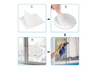 China Window Alarm Sensors 125dB Ultra-Slim Wireless Glass Break Detector Vibration Alarm for sale
